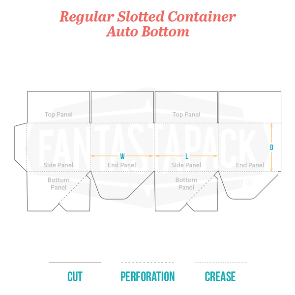 Regular Slotted Container - Auto Bottom - Shipper Boxes - Fantastapack