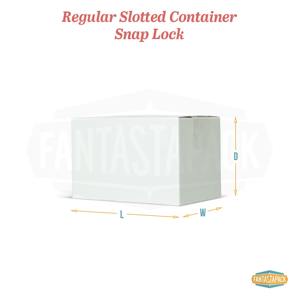 Regular Slotted Container - Snap Lock Bottom - Shipper Boxes - Fantastapack