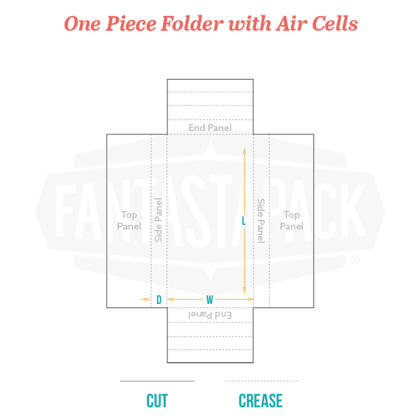 One Piece Folder with Air Cells - Shipper - Fantastapack