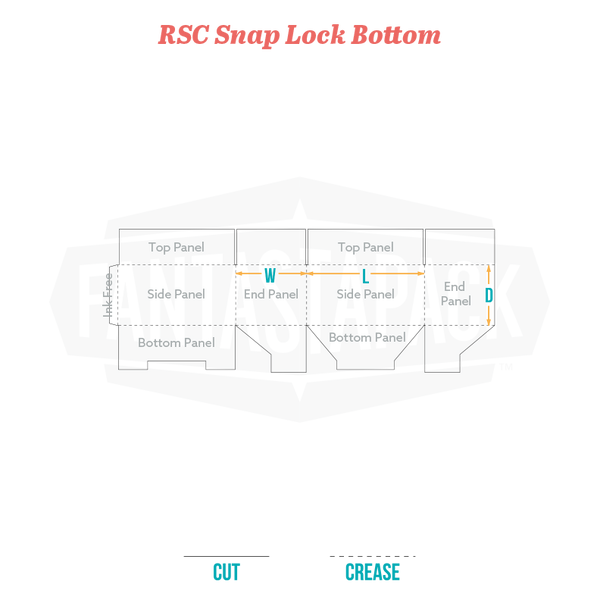 Regular Slotted Container - Snap Lock Bottom - Shipper Boxes - Fantastapack